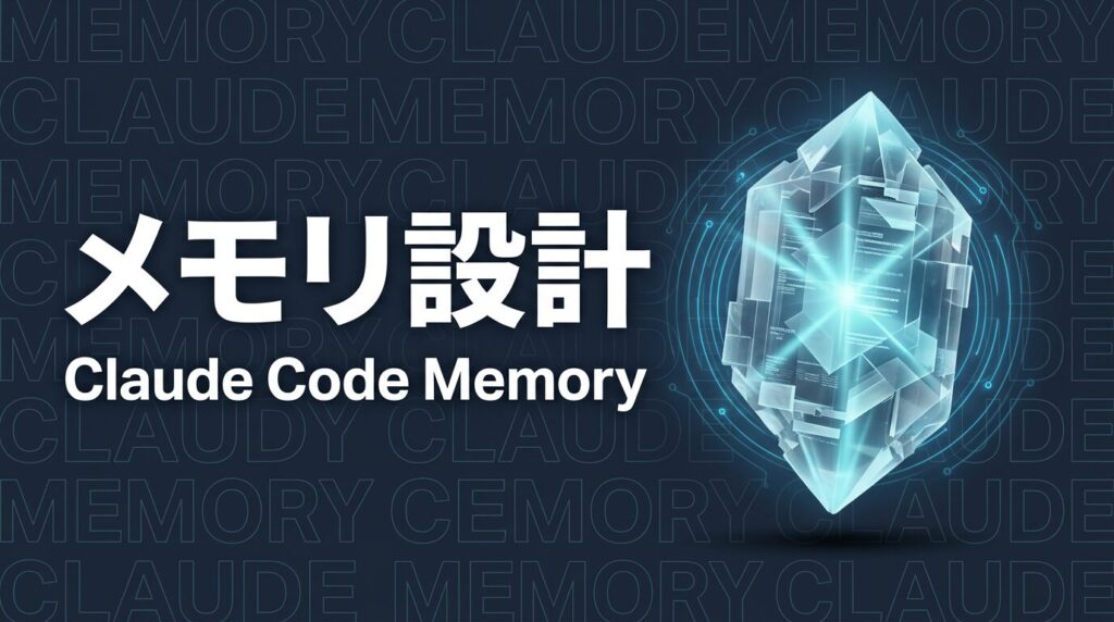 Claude Code Memory完全ガイド｜6種類のメモリ設計と企業活用法【2026年版】